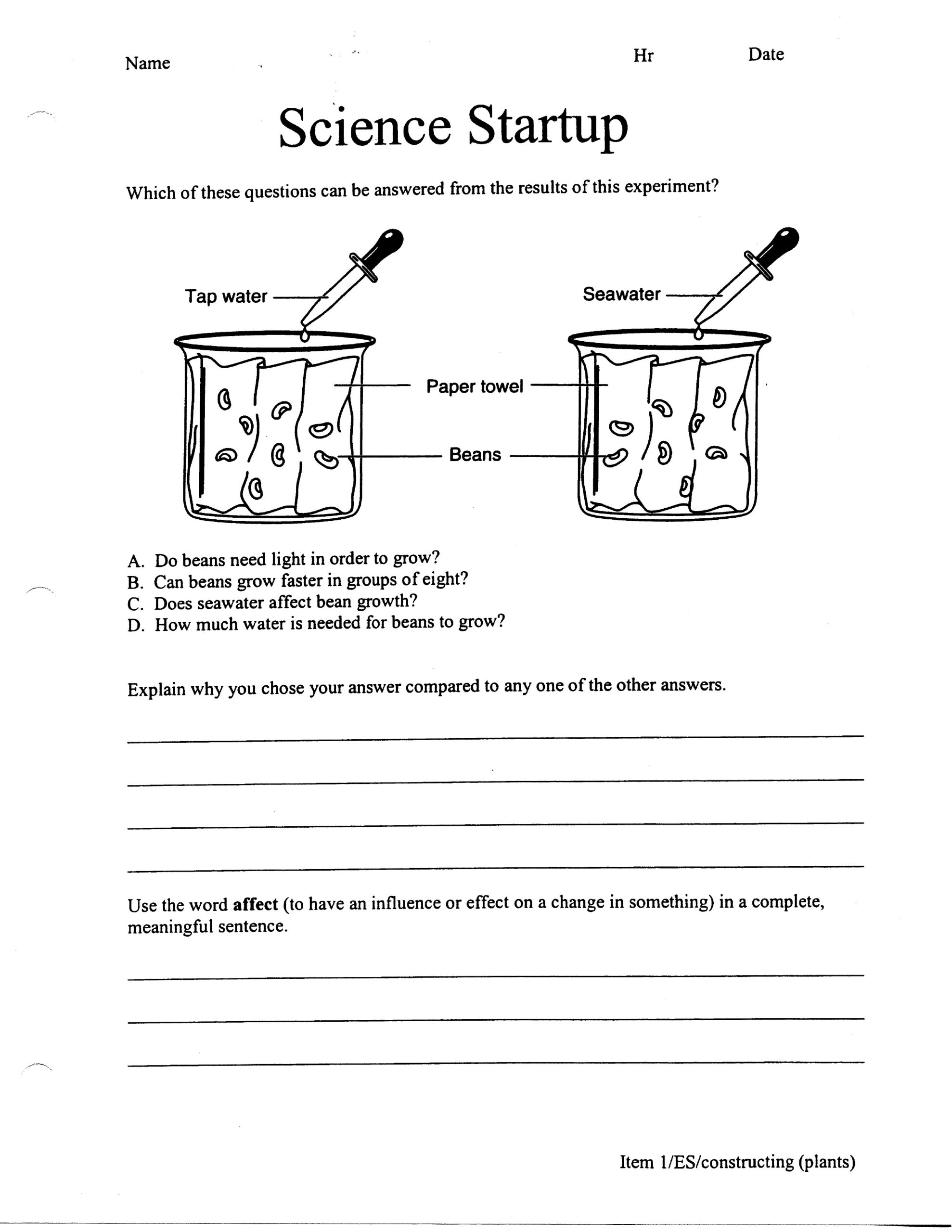 Science Start-Ups – k12science